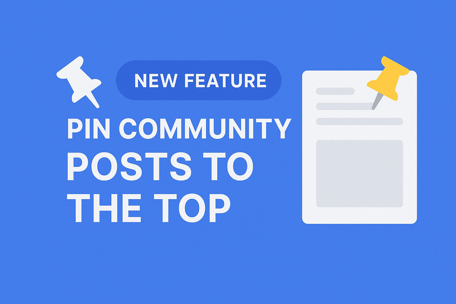 Pin Important Community Posts to the Top - Forento blog